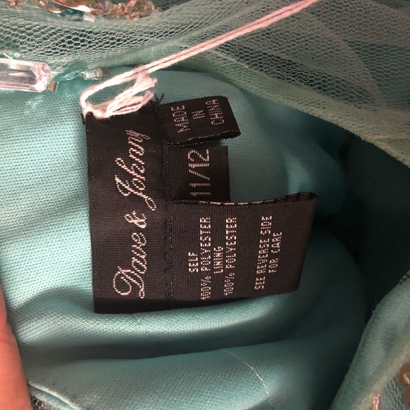 Dave & Johnny | Dresses | Aqua Blue Waterfall Sparkle Prom Dress | Poshmark
